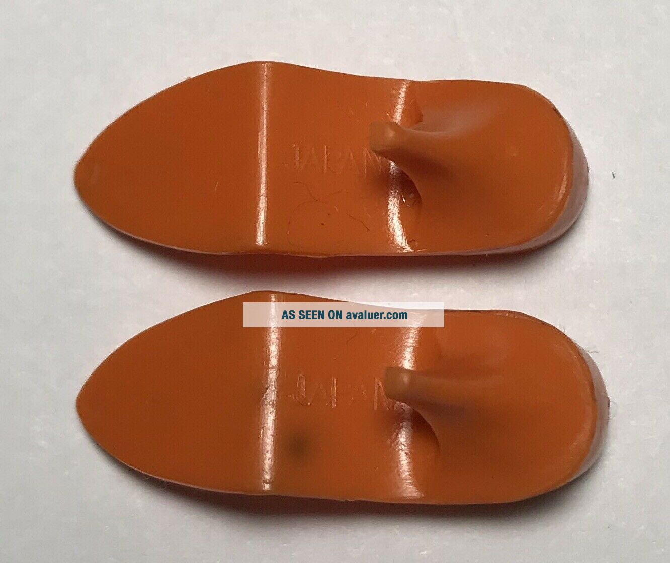 HTF Vintage Barbie Doll Orange Closed Toe JAPAN Heels Shoes | #3813543