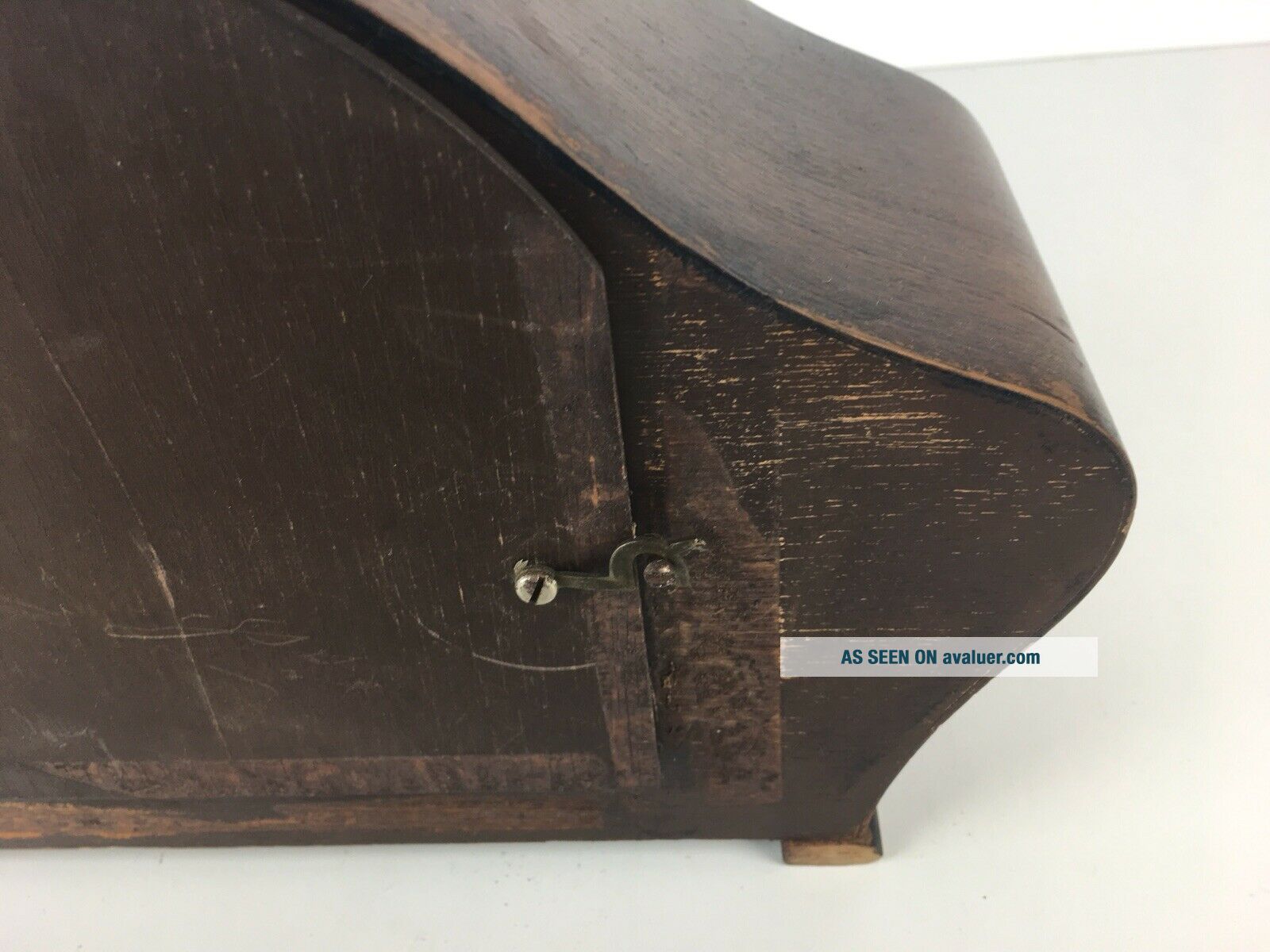 Vintage Smiths West Minister Chime Wooden Mantal Clock With Key | #3809300