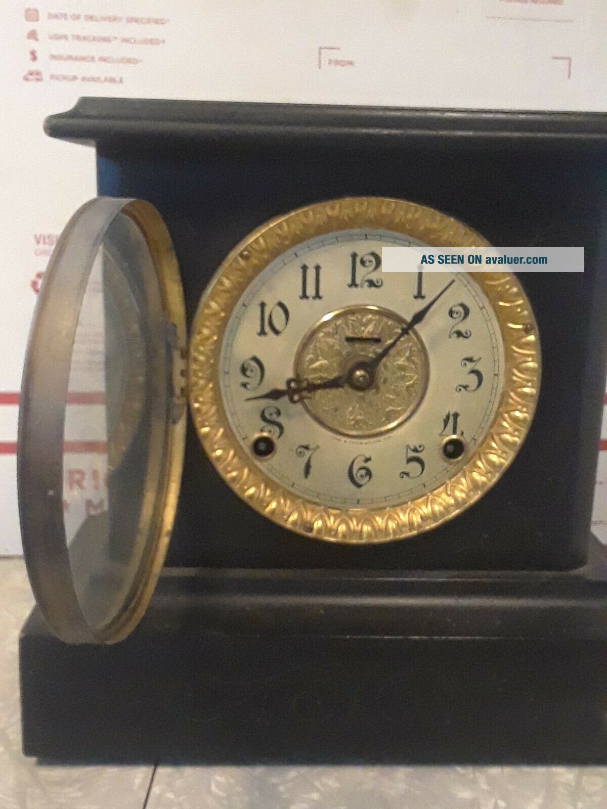 Antique E. INGRAHAM MANTEL CLOCK - MADE BY THE E. INGRAHAM CO. | #3819840