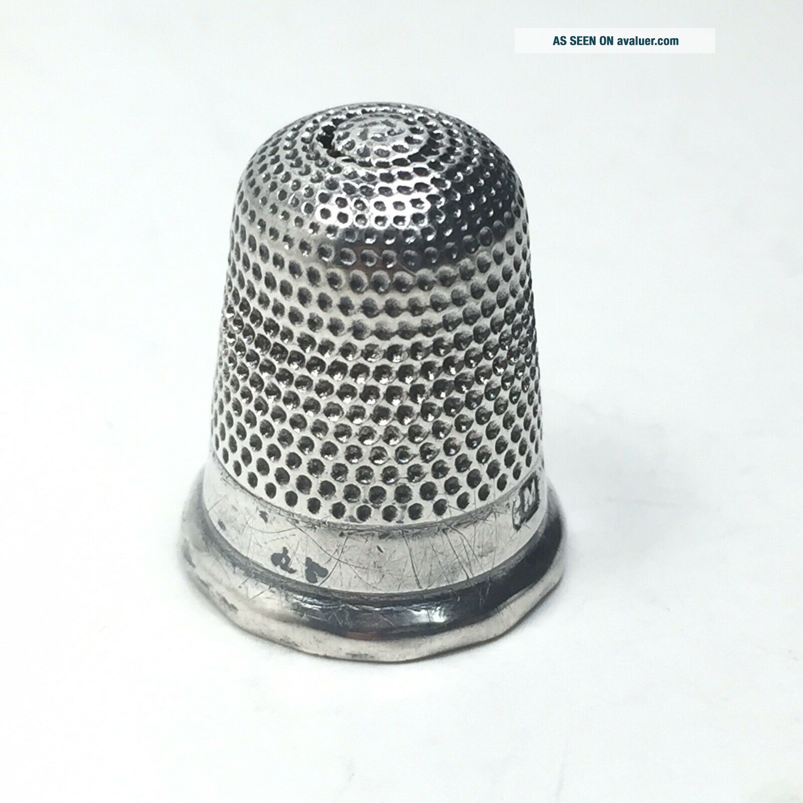 Antique 1894 Sterling Silver Thimble Hallmarked Joseph Moore Birmingham ...
