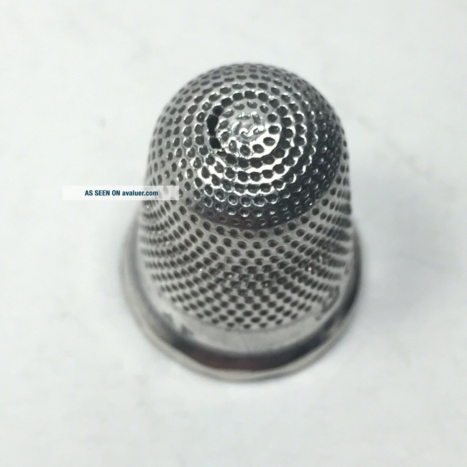 Antique 1894 Sterling Silver Thimble Hallmarked Joseph Moore Birmingham ...
