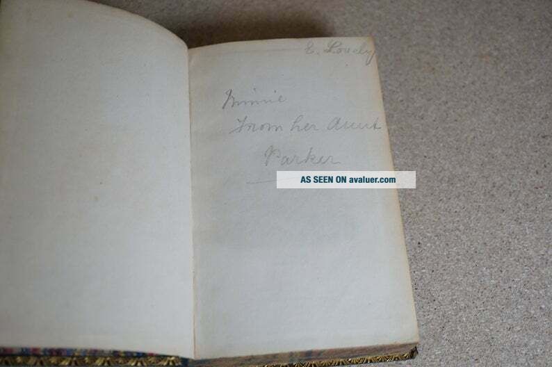 Cowper ' S Poems By William Cowper, 1818 Antique Leather Poetry Book ...