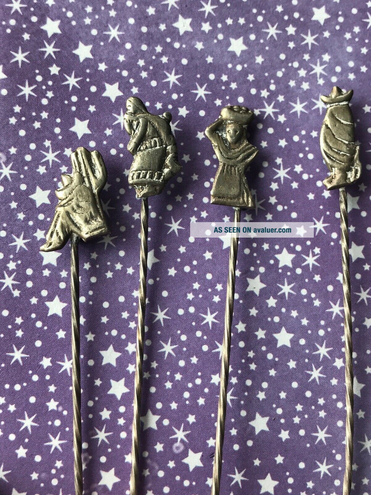 Antique Sterling Silver Appetizer Forks Hors D’ Oeuvres Serving Vintage ...