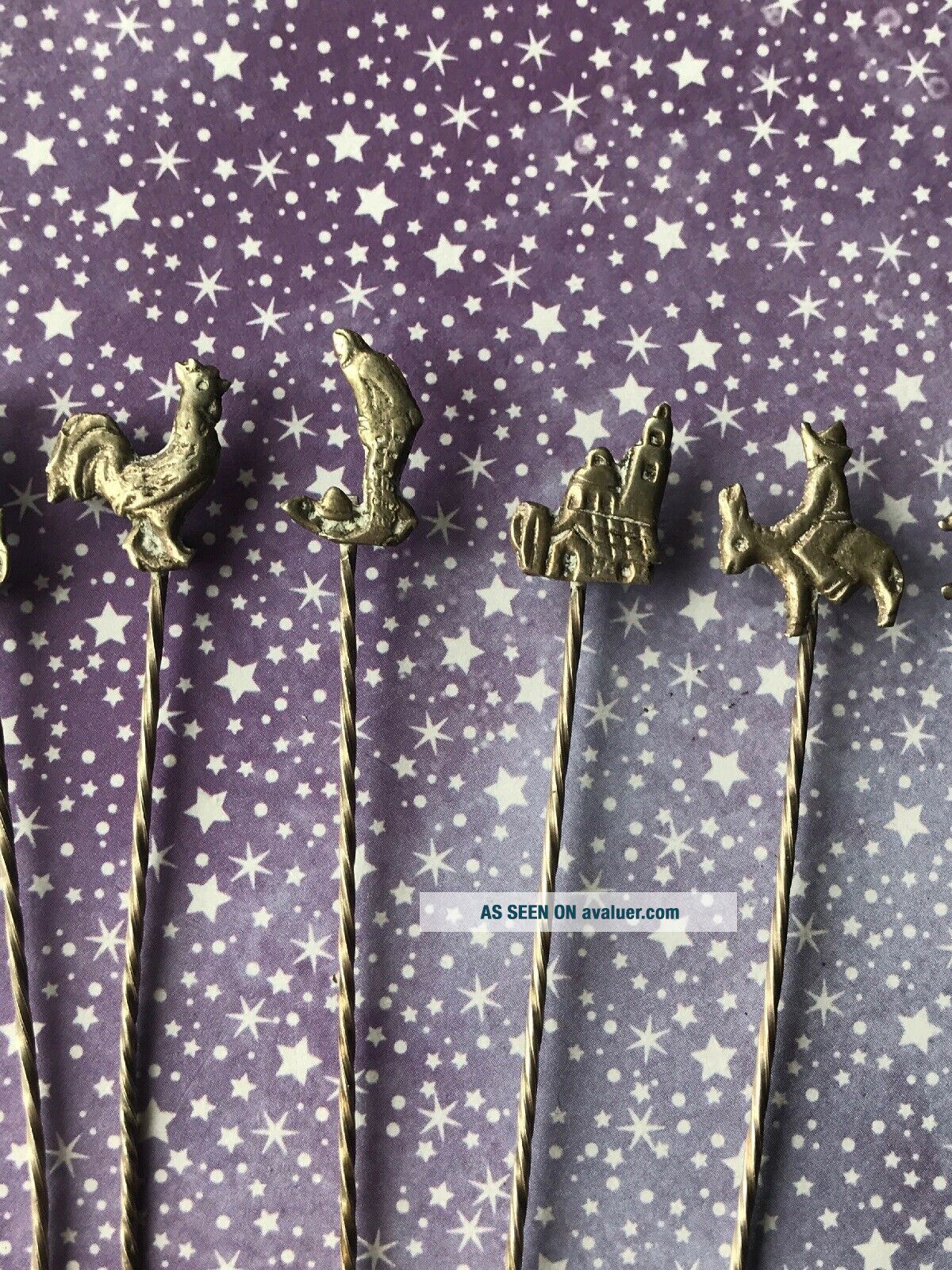 Antique Sterling Silver Appetizer Forks Hors D’ Oeuvres Serving Vintage ...