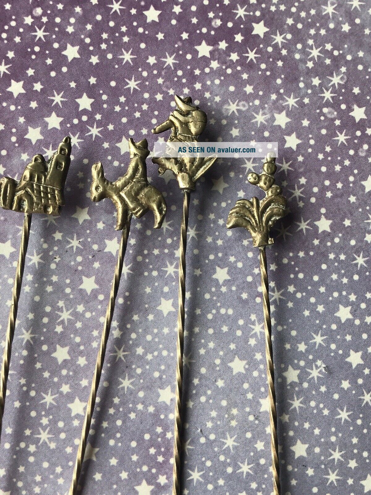 Antique Sterling Silver Appetizer Forks Hors D’ Oeuvres Serving Vintage ...