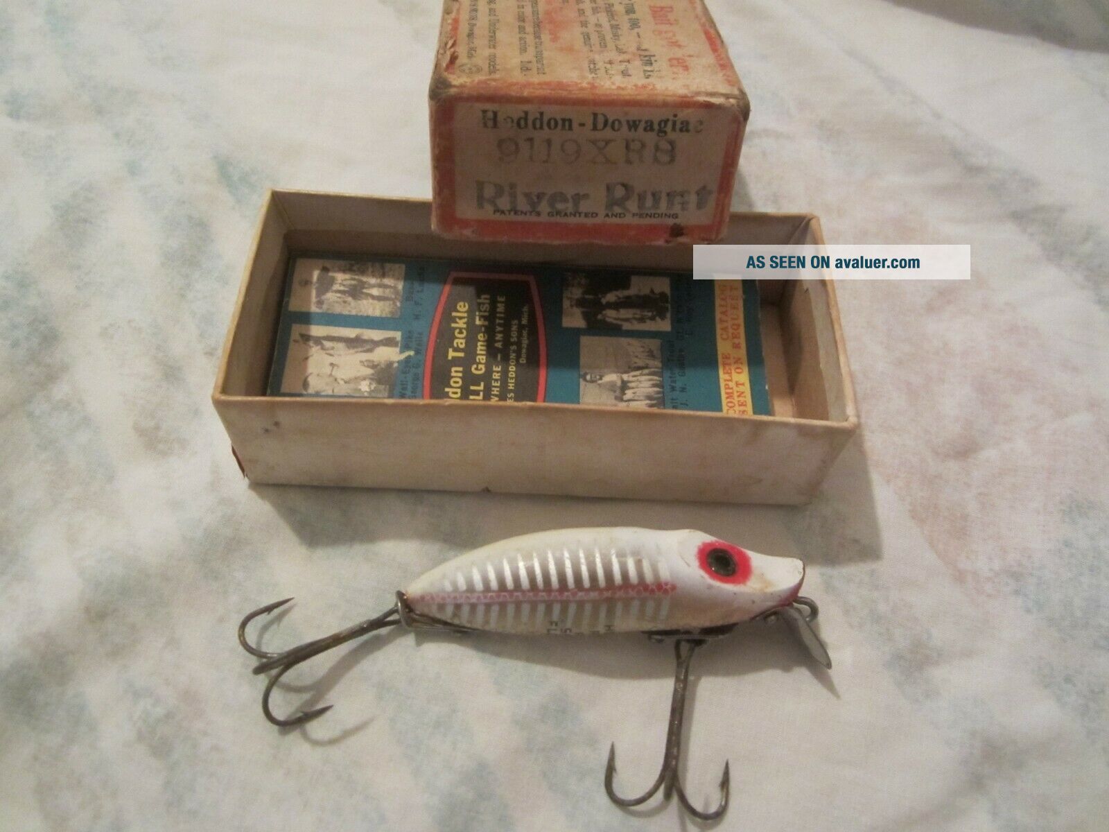 Vintage Fishing Lure Heddon 9119 XRS 2 Pc Hdwr | #3872264