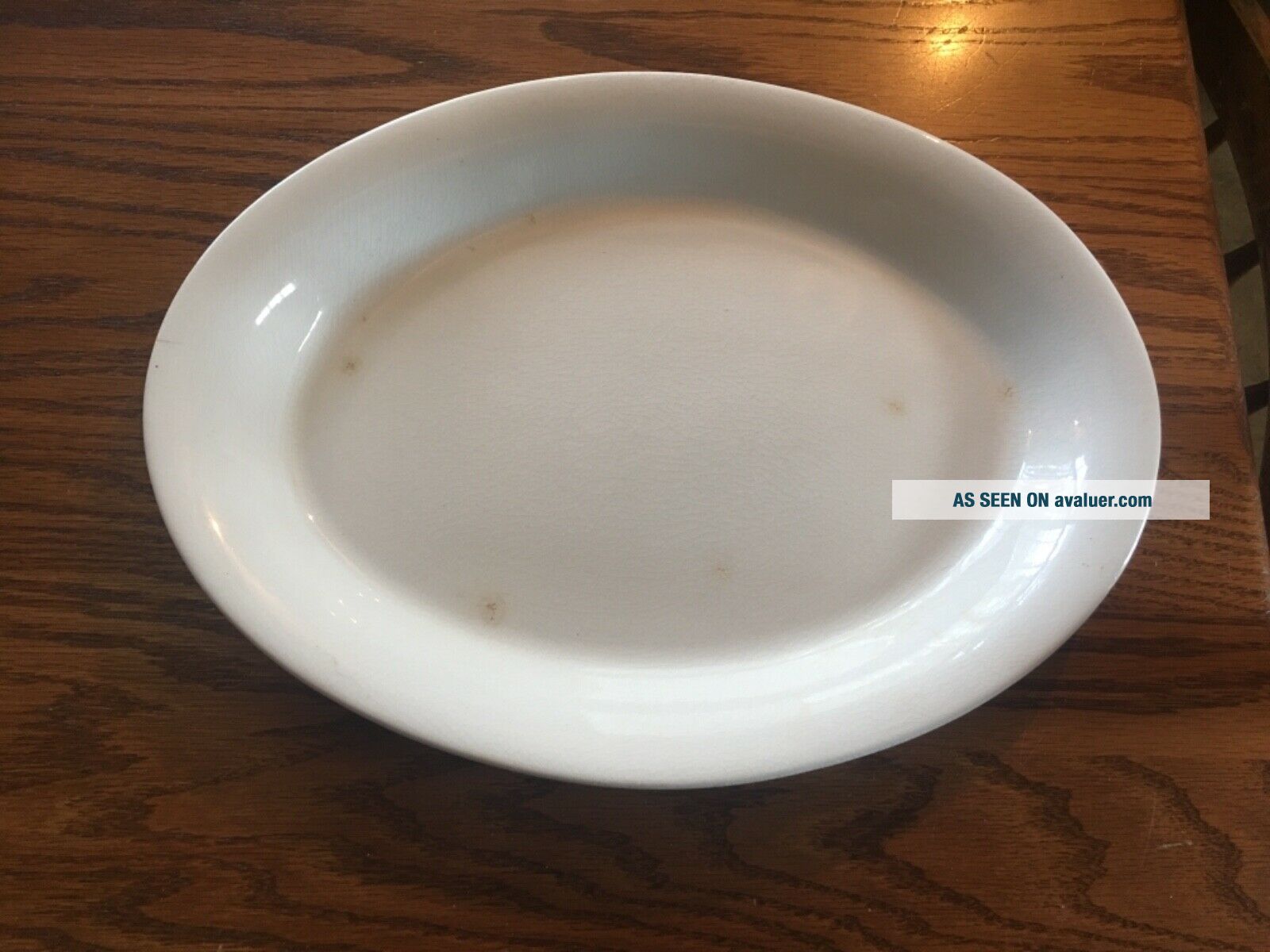 Antique Ironstone Platter Crown Potteries 8 29 Vintage | #3855821