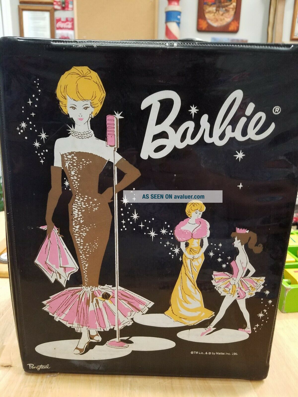 Vintage Barbie Case 1962 With Vintage Barbie Doll And Stand | #3894575