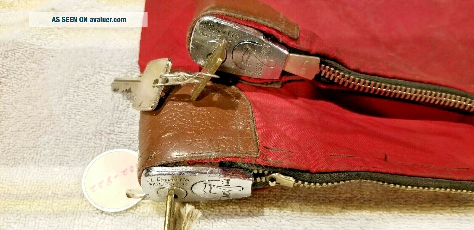 Vintage Seattle First National Bank Money Deposit Bags With Keys | #3861536