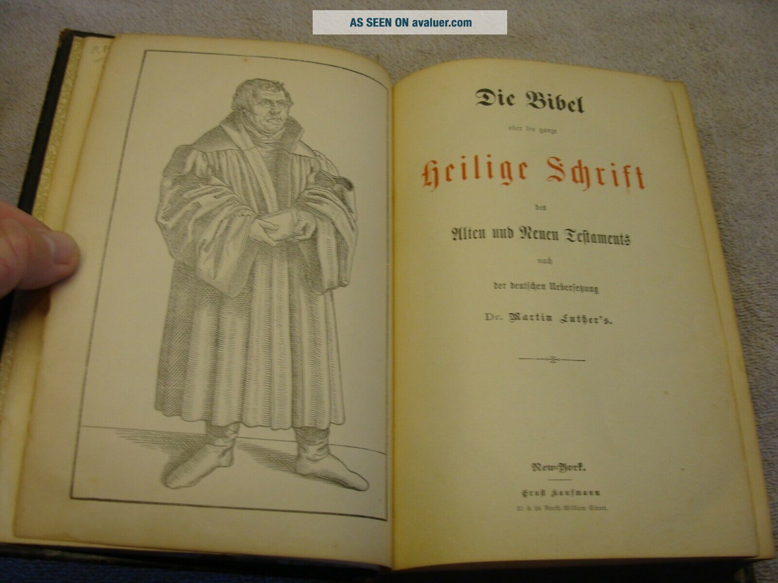 ANTIQUE DIE BIBEL FAMILY RECORD German Bible Die Heilige Schrift Martin ...