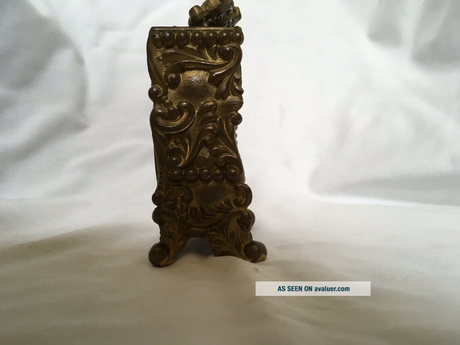 ANTIQUE WATERBURY CARRIAGE CLOCK PORCELAIN FACE BEVELED EDGE GLASS ...