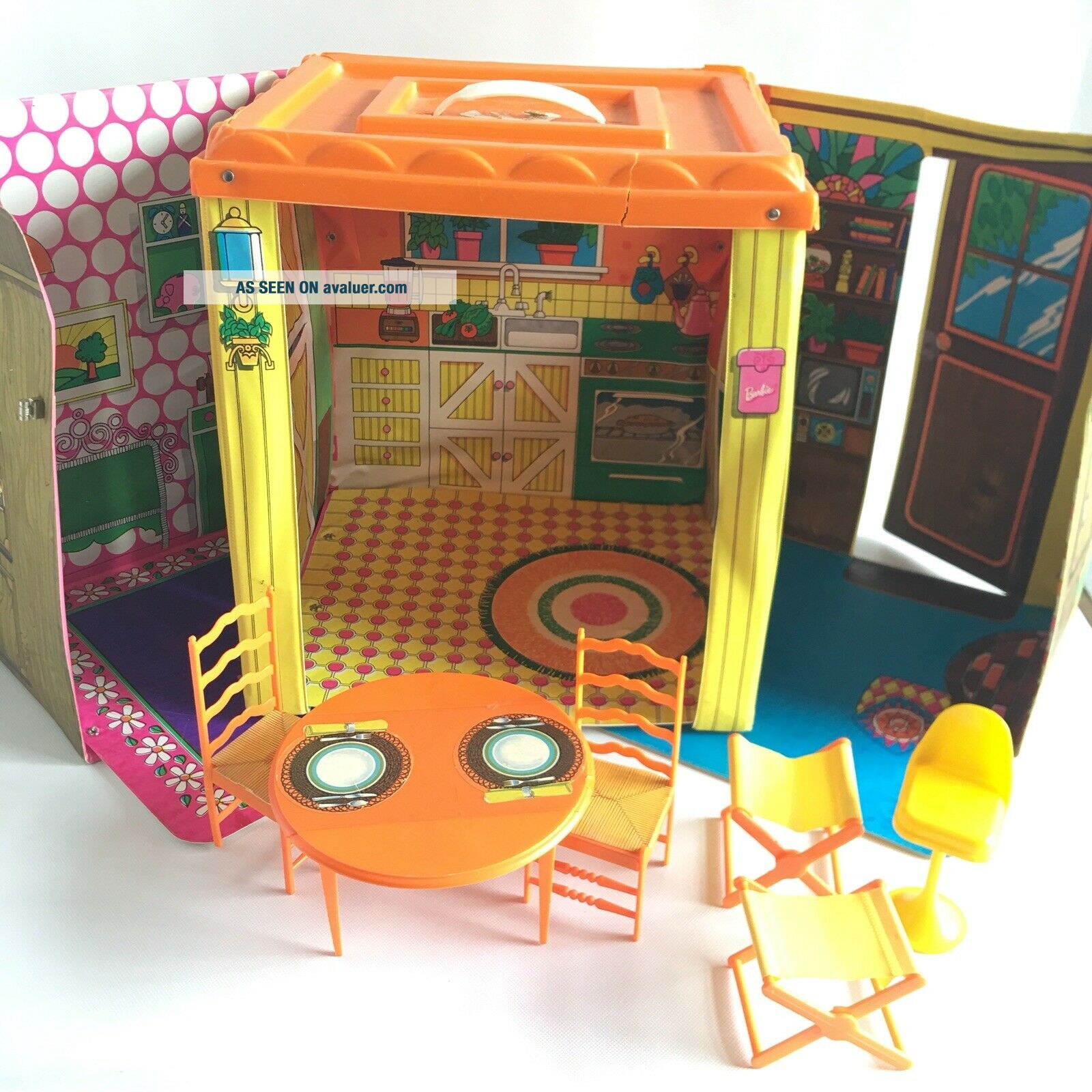 Vintage Barbie Country Living Home With Furniture 1970s Mattel | #3919096