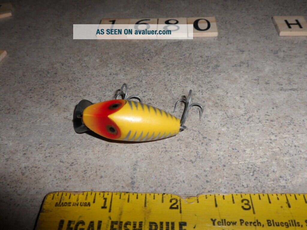 T1680 H HEDDON MIDGET DIGIT YELLOW SHORE FISHING LURE | #3905515