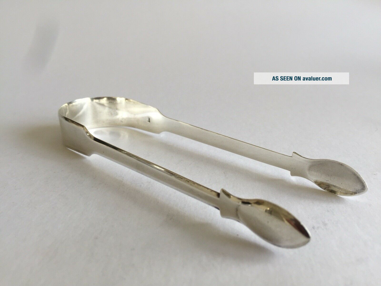Fine Antique Solid Silver Sugar Nips Tongs Georgian Spoons | #3946987