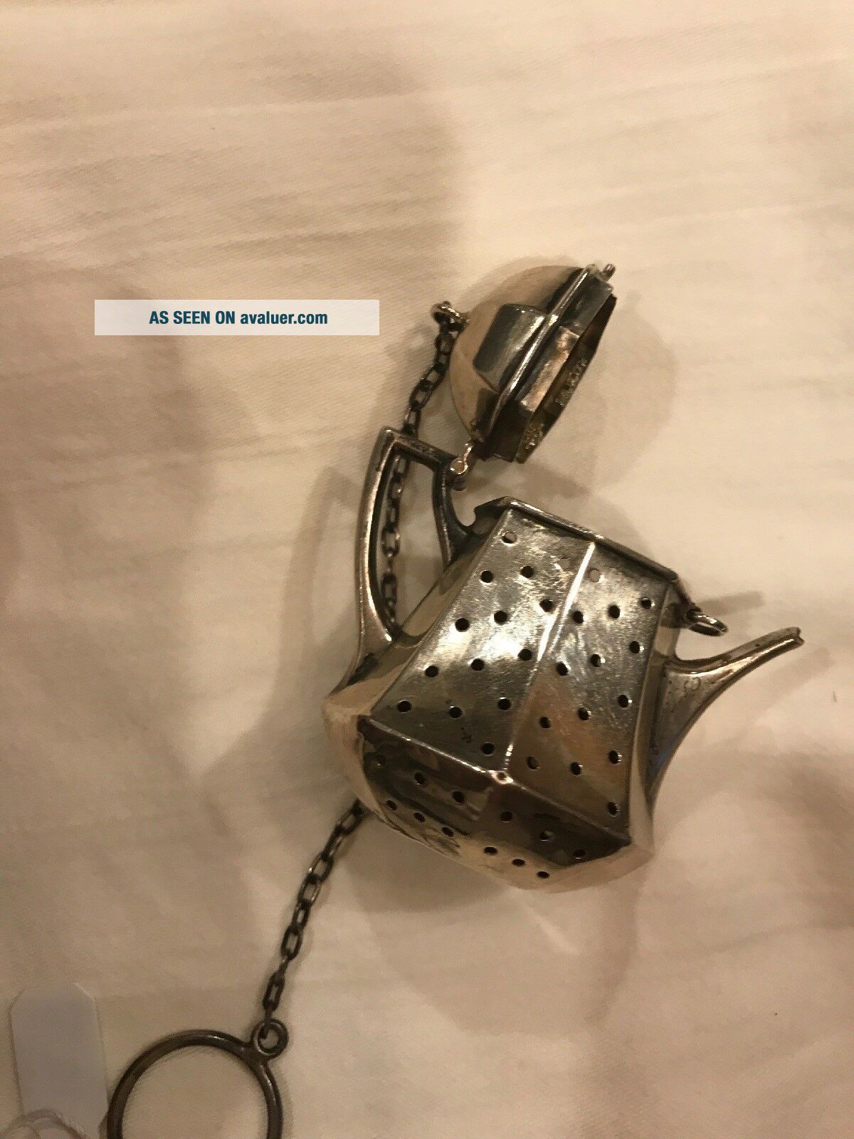 Vintage Webster Sterling Silver Tea Infuser Tea Ball Strainer | #3902267