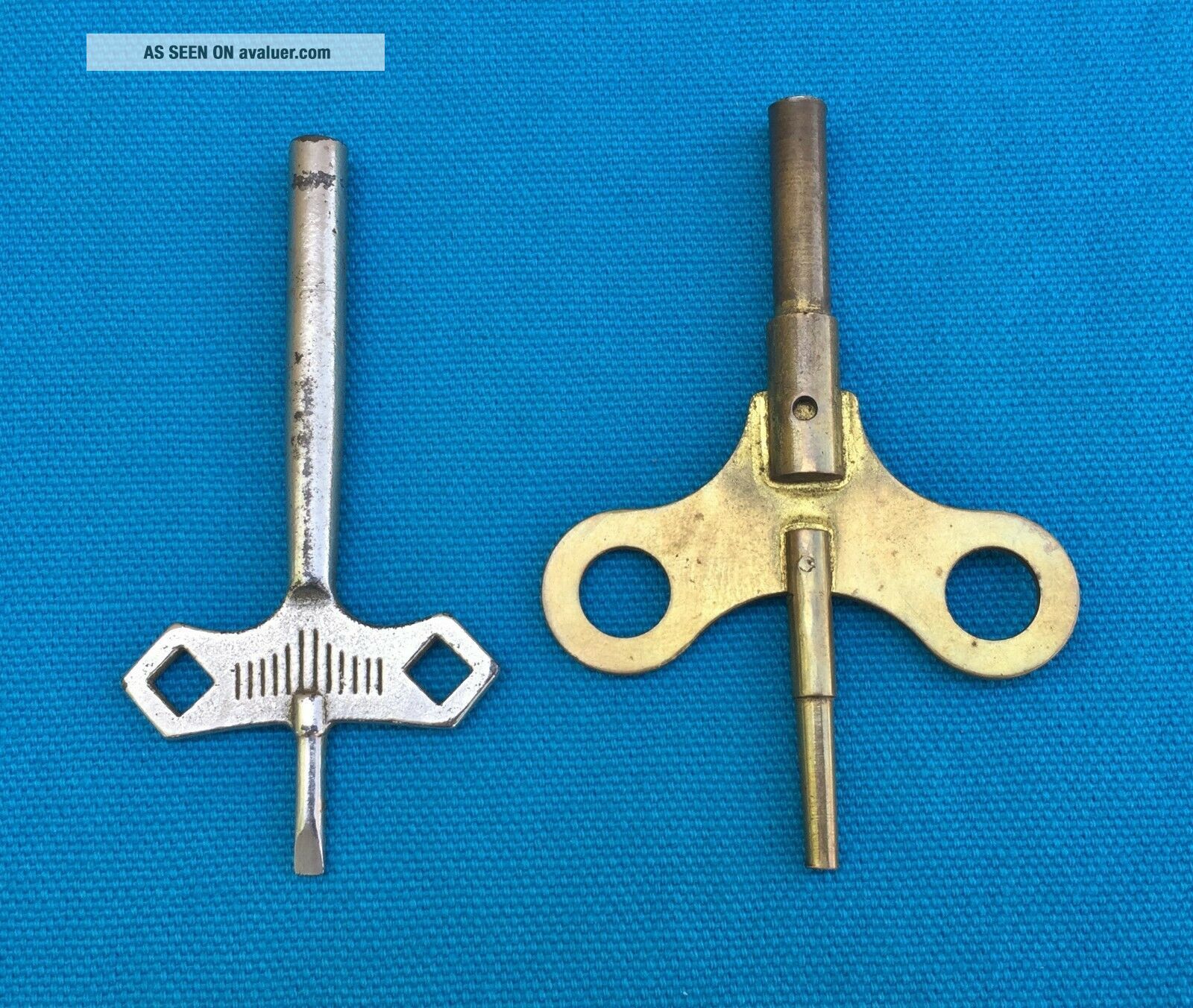 VINTAGE / ANTIQUE CLOCK WINDING KEYS DOUBLE ENDS, WINDING CLOCKS | #3957374