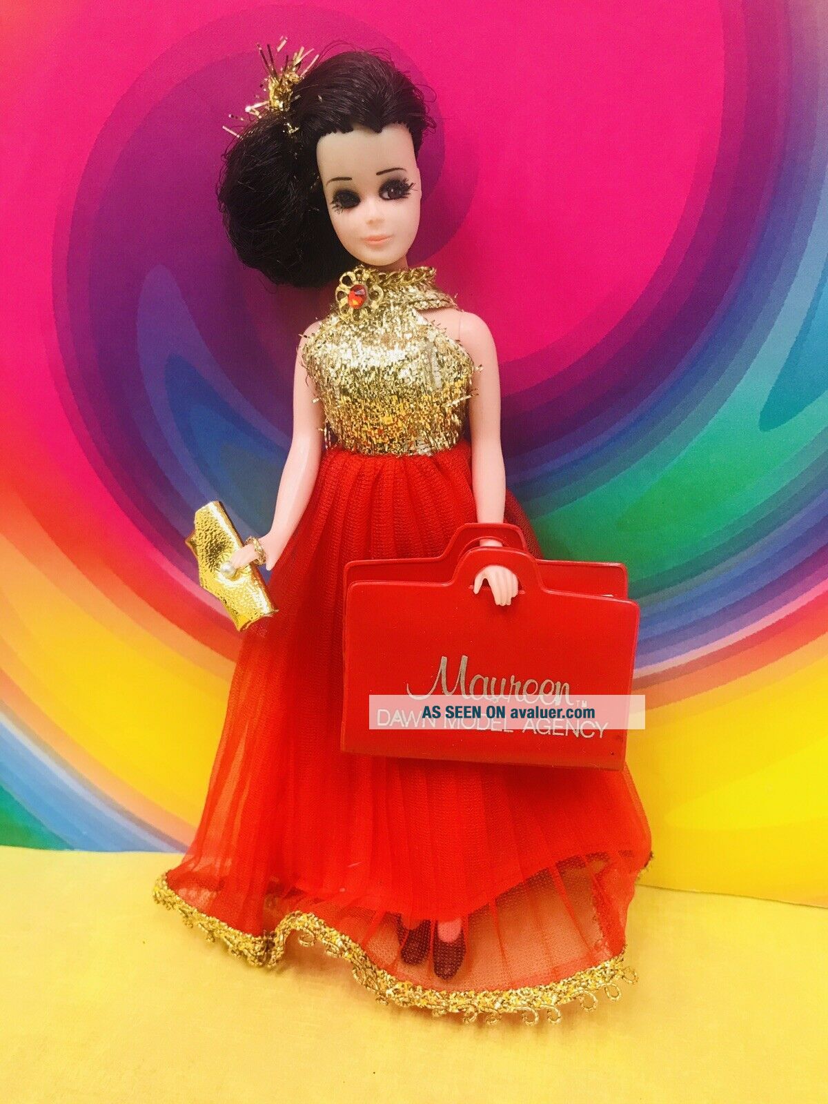 Vintage Topper Dawn Doll - Maureen Model Agency Doll With Accessories ...