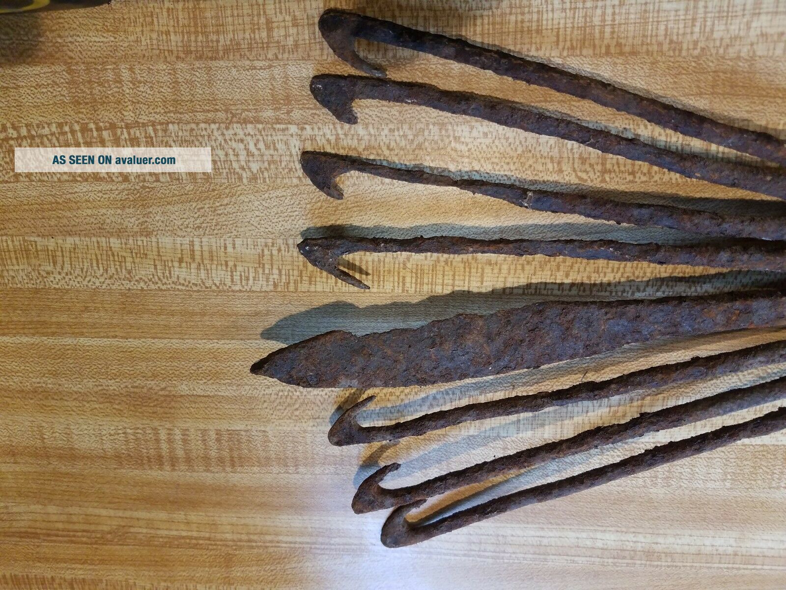 VINTAGE ANTIQUE EEL SPEAR / FISH HARPOON DECORATION | #3956182