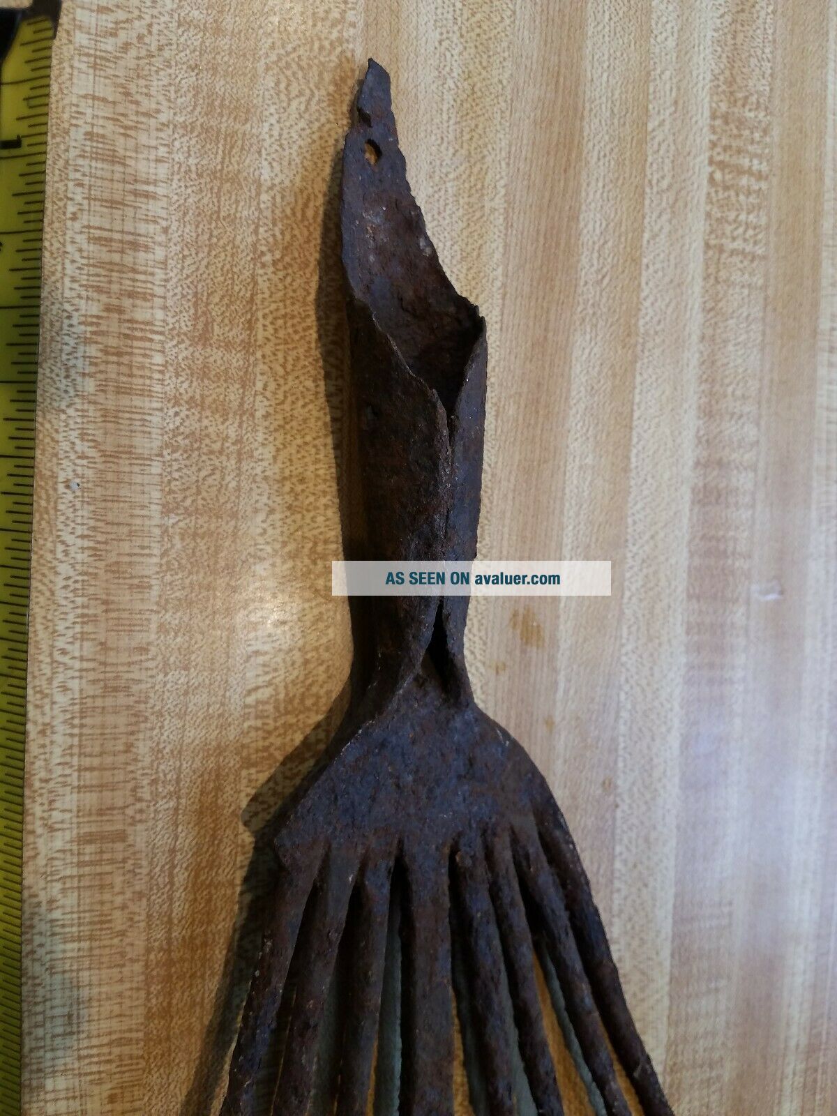 VINTAGE ANTIQUE EEL SPEAR / FISH HARPOON DECORATION | #3956182