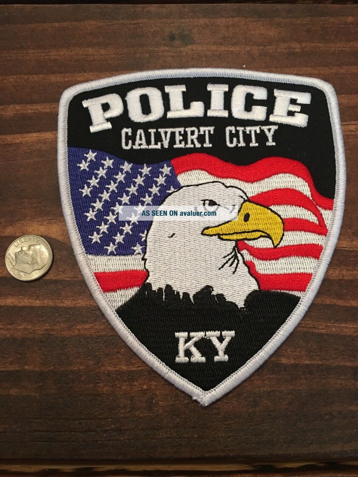 Calvery City KY Police Sheriff Patch Kentucky Eagle American Flag ...