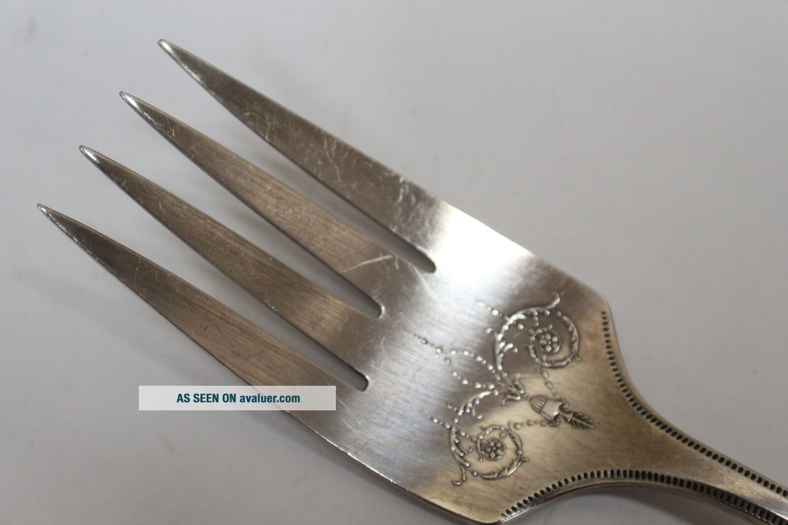Oneida Community Plate 1921 Grosvenor Silverplate Flatware Serving Fork ...