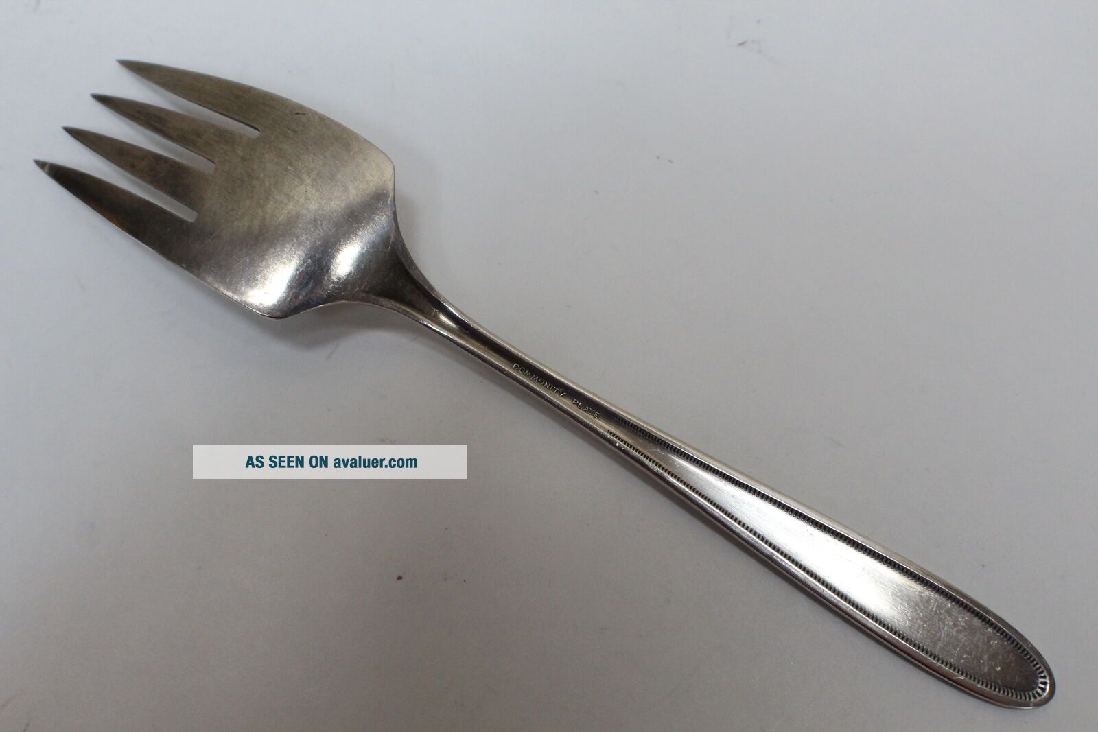 Oneida Community Plate 1921 Grosvenor Silverplate Flatware Serving Fork ...