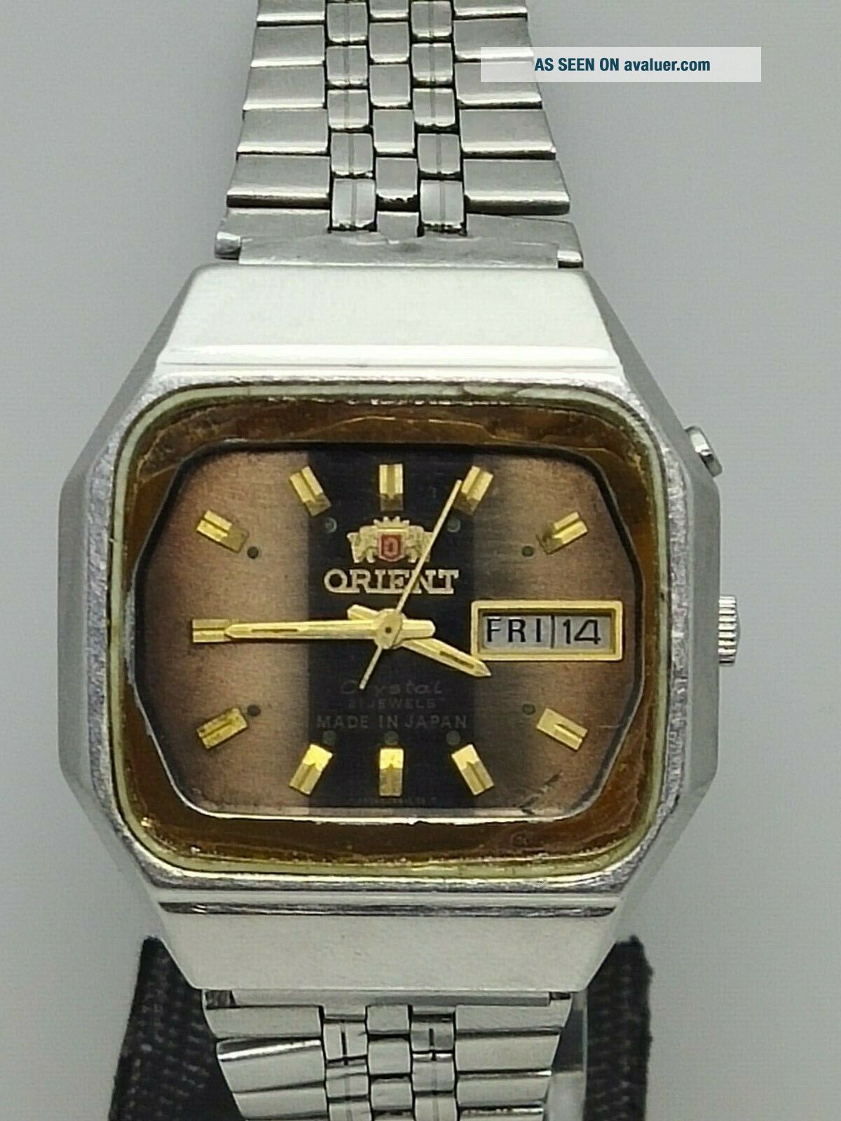 VINTAGE ORIENT CRYSTAL AUTOMATIC 21JEWELS 469KJ8 - 40 WRIST WATCH FOR ...