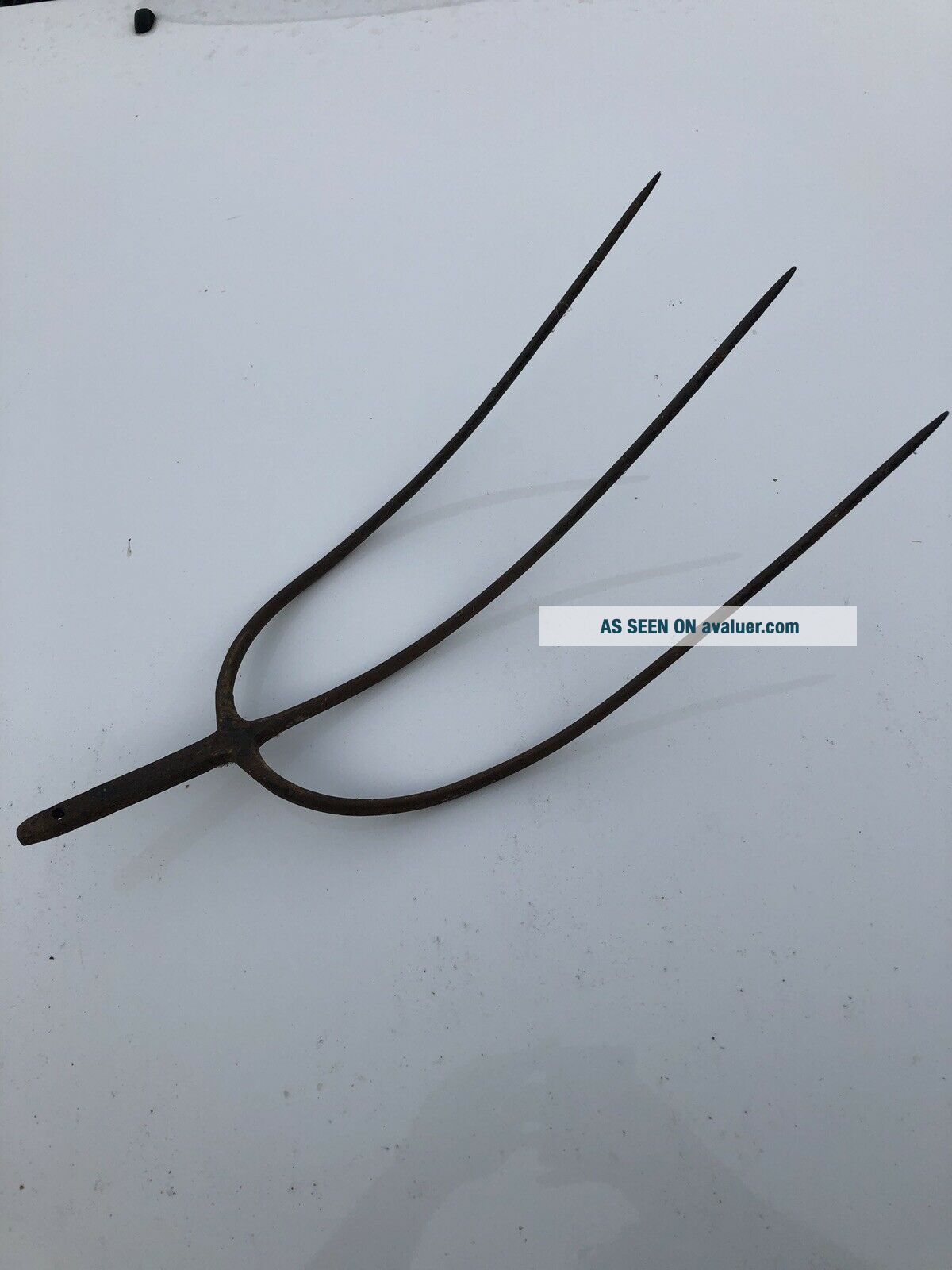 VINTAGE 3 TINE PRONG PITCHFORK HEAD FARM BOY HAY TOOL DECOR ART ...