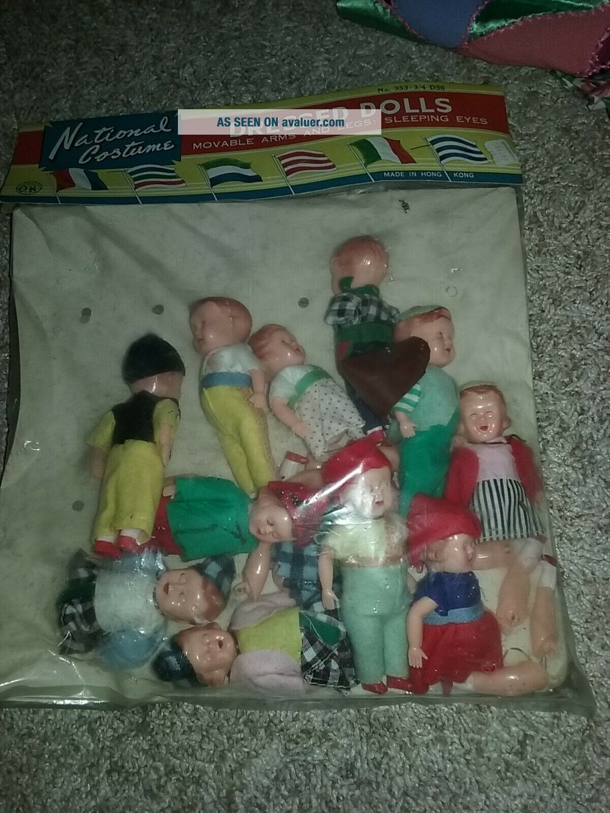 Vintage Plastic 4 Inch World Dolls In Costume | #3974140