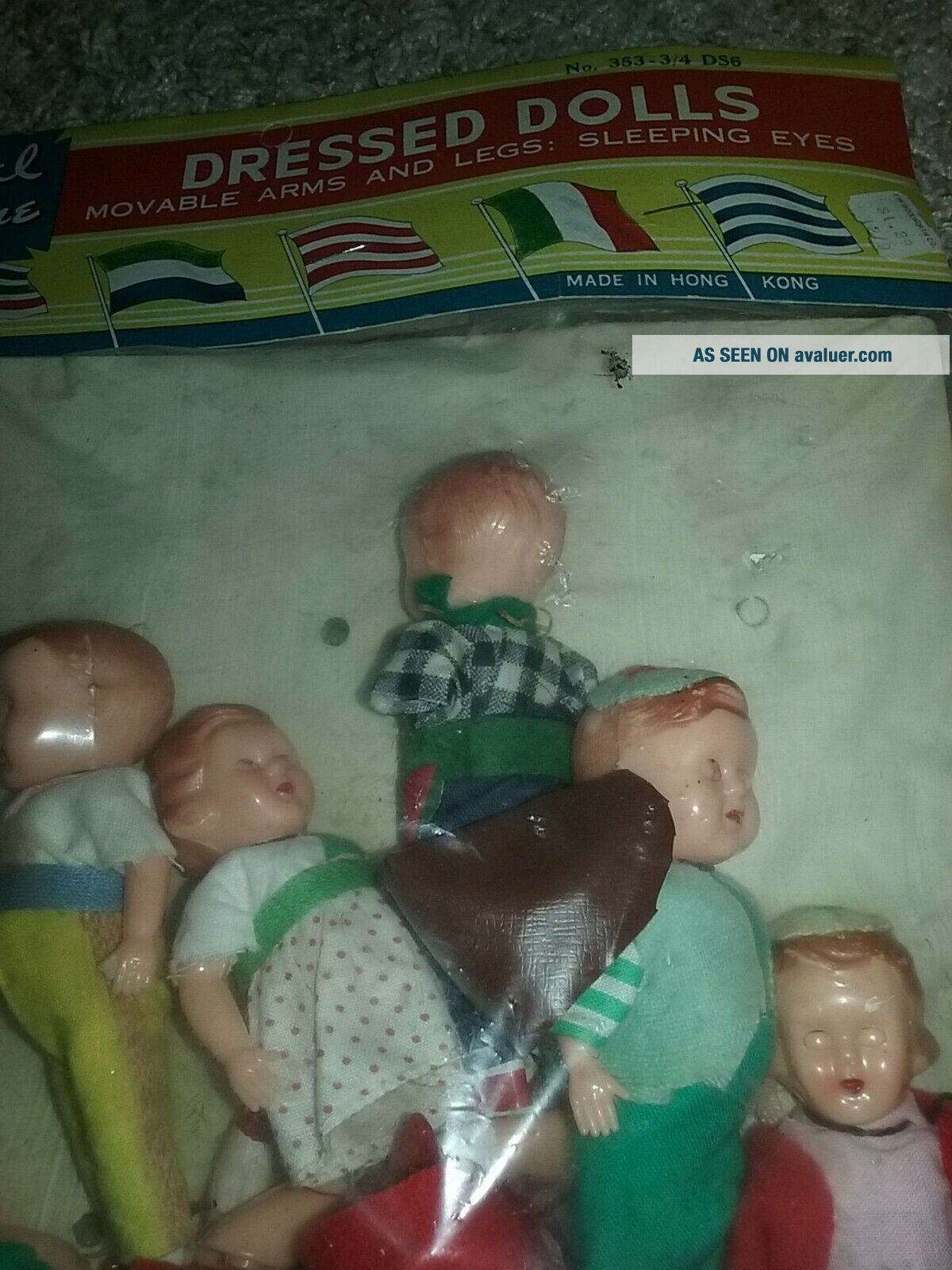 Vintage Plastic 4 Inch World Dolls In Costume | #3974140