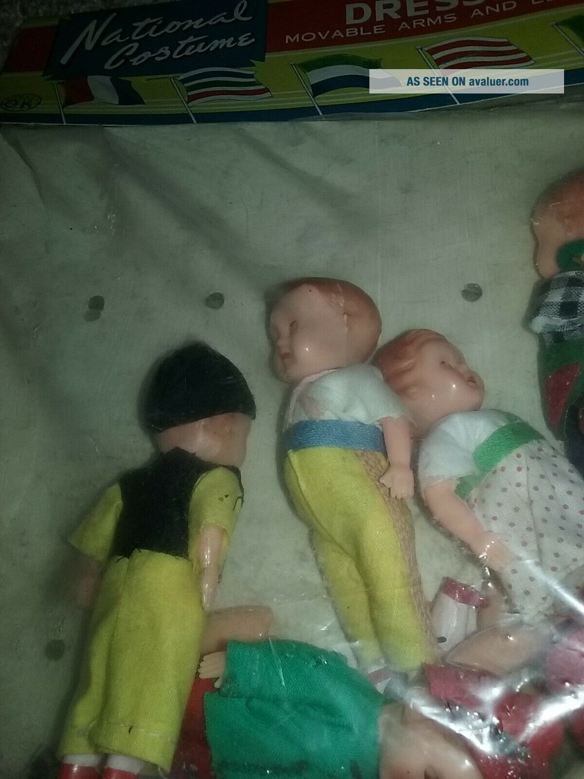 Vintage Plastic 4 Inch World Dolls In Costume | #3974140
