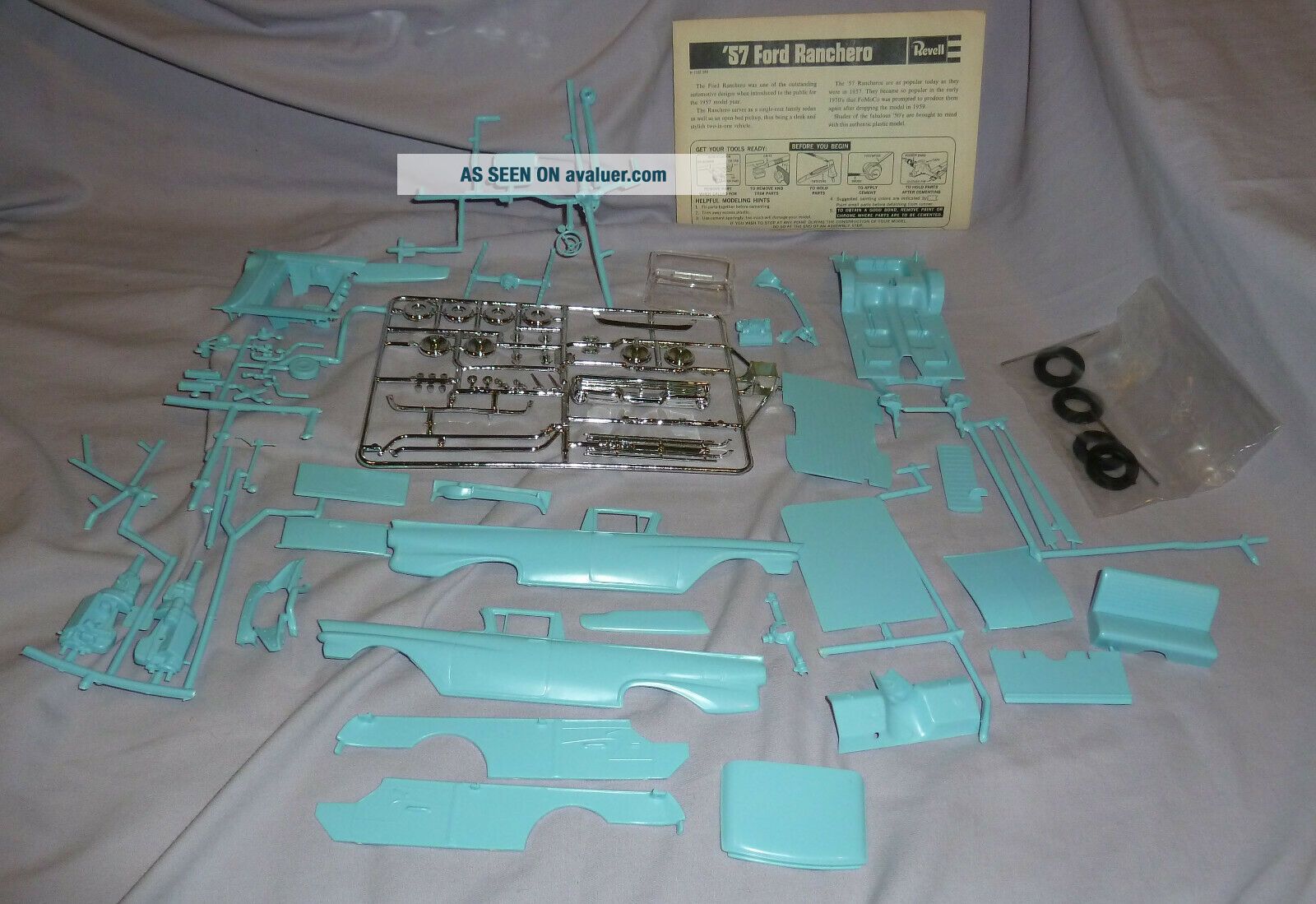 ' 57 FORD RANCHERO MODEL KIT By REVELL H1332 - W/ INSTRUCTIONS | #4009696