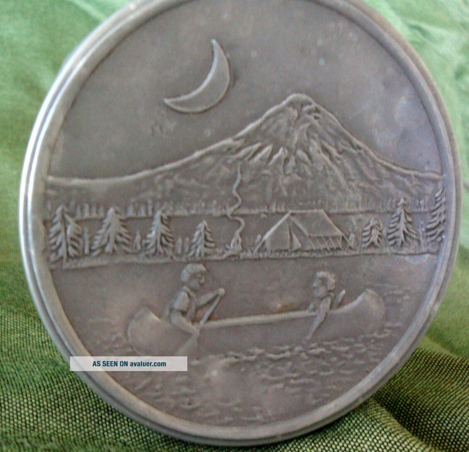 COLLAPSIBLE ALUMINUM CUP CANOE LAKE CAMP MOUNTAIN CRESCENT MOON | #3943253