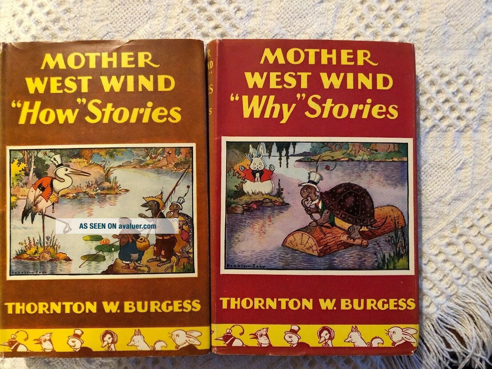 Antique Mother West Wind Stories Books Why & How 1915 & 1916 Thornton ...
