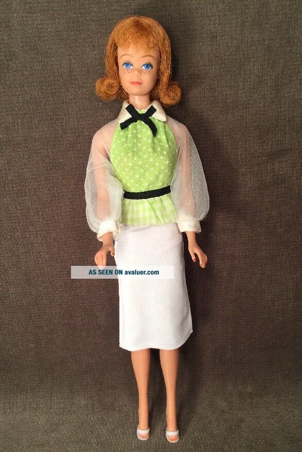Vintage Mattel Midge Mod Barbie Doll Red Flip Hair Freckles | #4022524
