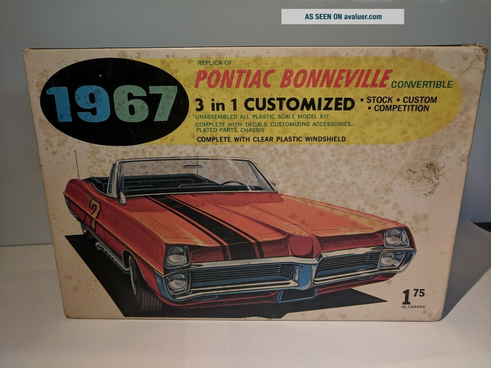 Palmer Plastics 1967 Pontiac Bonneville Convertible Model Car Kit ...