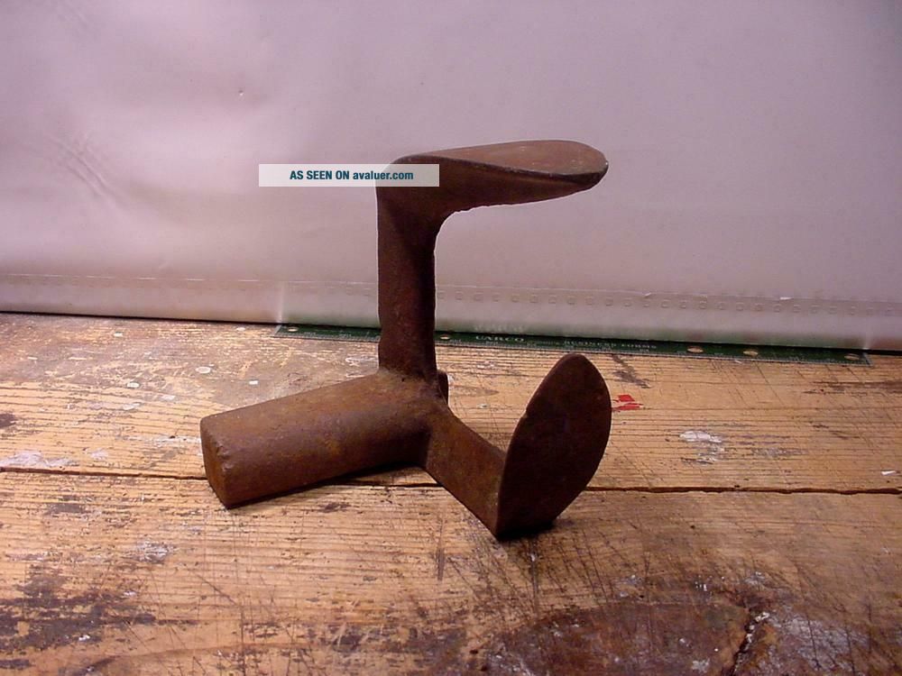 Antique Cast Iron Cobler Shoemaker ' S Shoe Anvil Last | #3998435