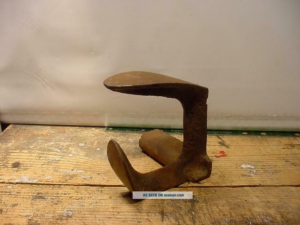 Antique Cast Iron Cobler Shoemaker ' S Shoe Anvil Last | #3998435