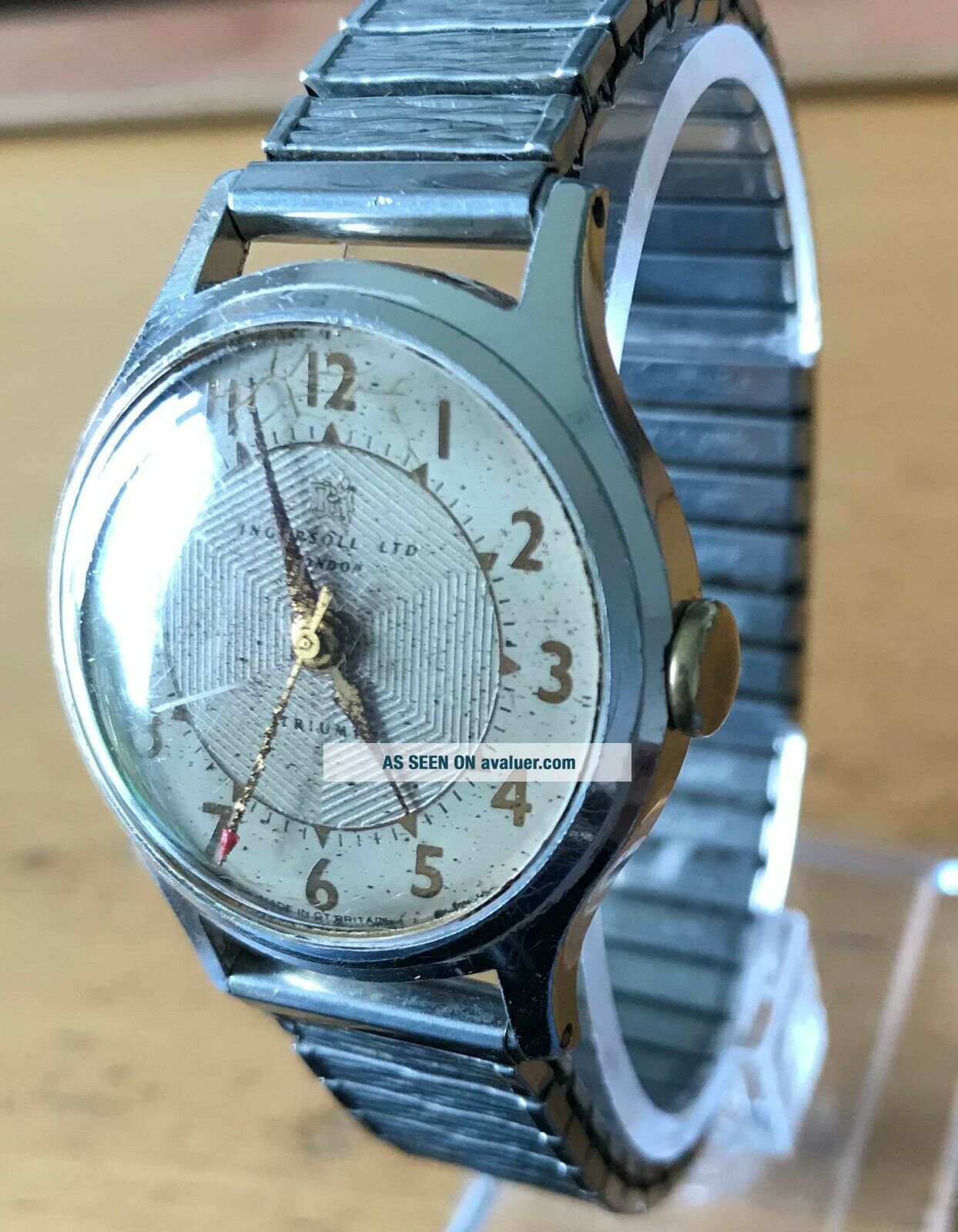 Old Vintage Ingersoll Triumph Winding Watch In Good Order 34mm Wide ...