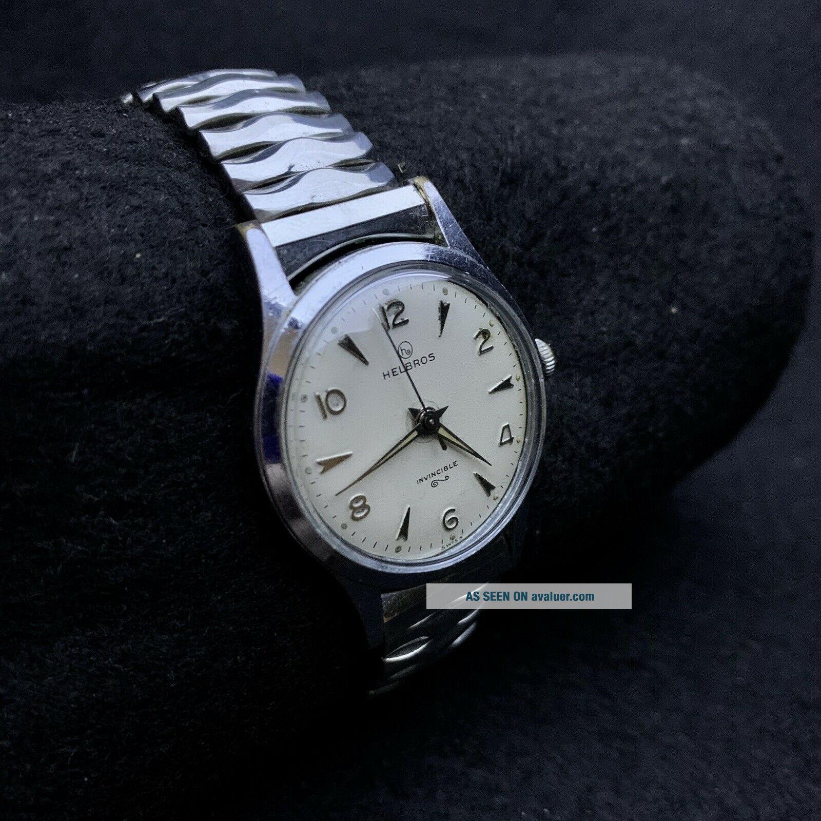 Vintage Helbros Swiss Mechanical Mid Century Watch With Stretch ...