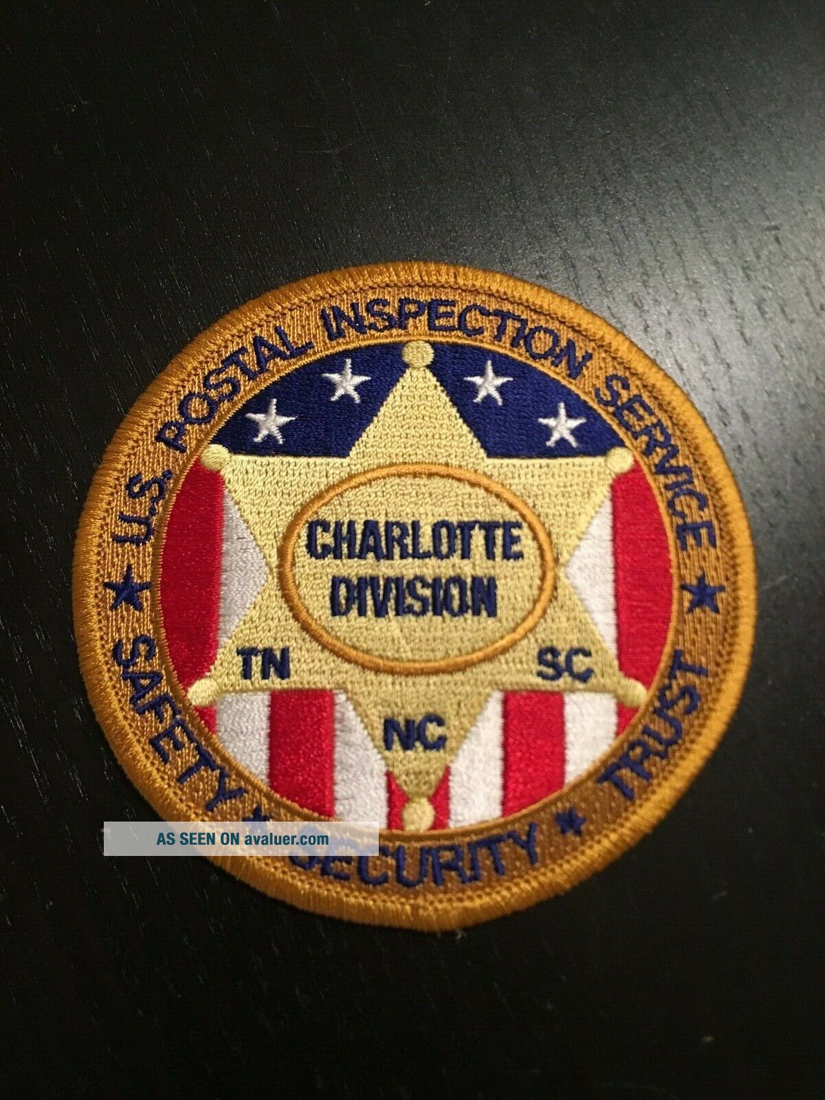 USPIS US Postal Inspection Service Charlotte Division Patch Inspector ...