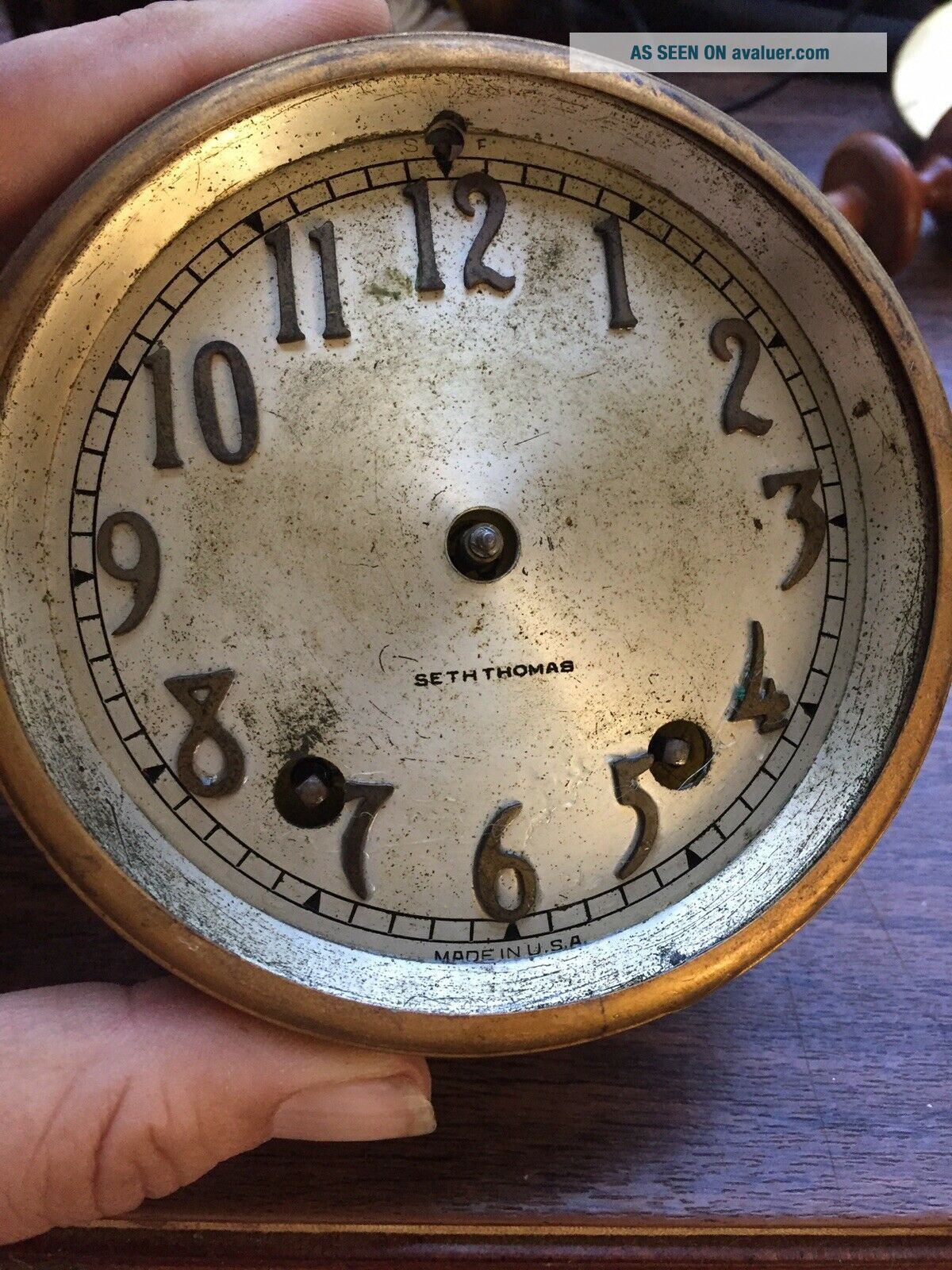 Antique Seth Thomas 120F Clock Movement And Face | #4024732