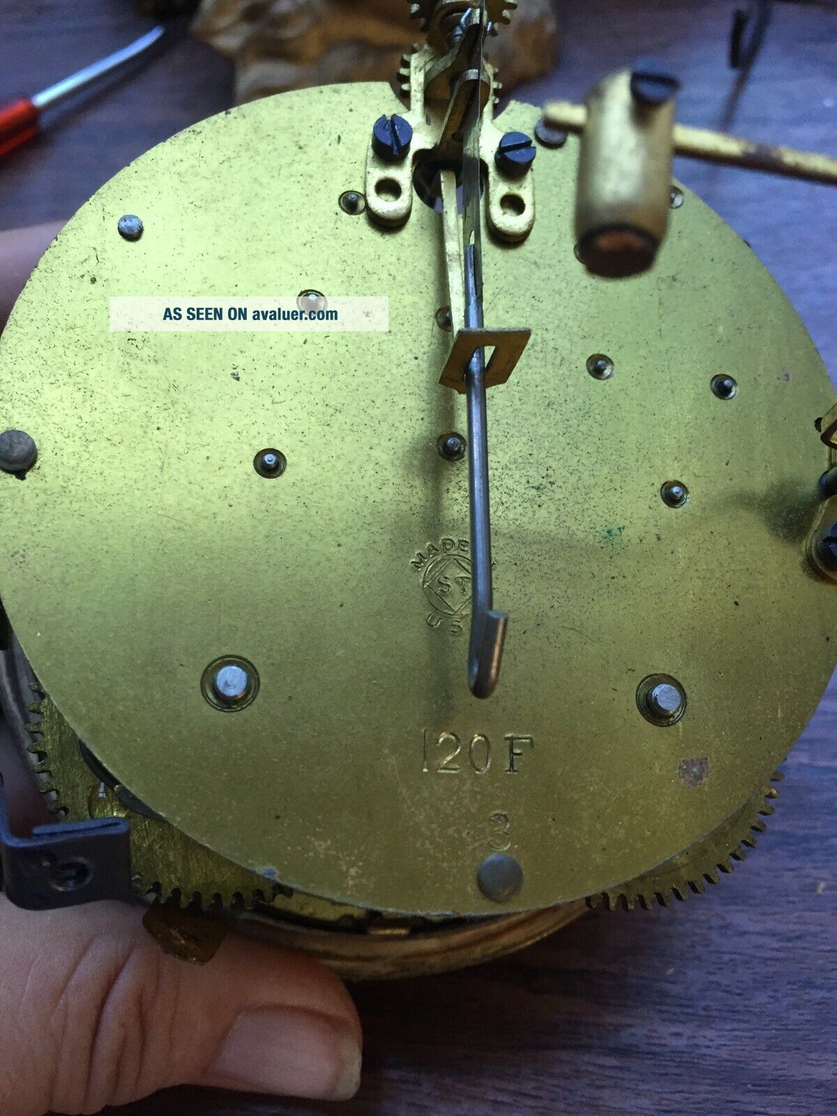 Antique Seth Thomas 120F Clock Movement And Face | #4024732