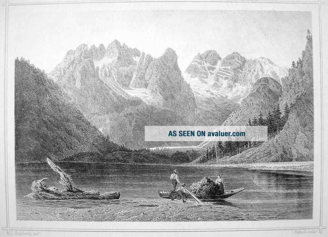 ITALY Monte Cristallo The Dolomites Alps - 1870s Engraving Print | #4018828
