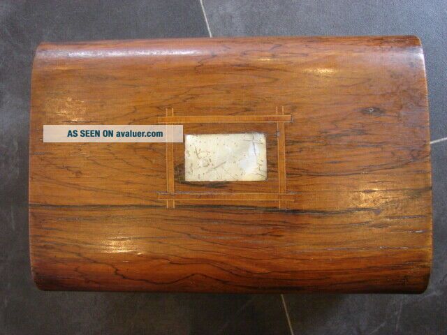 No1 ANTIQUE WOOD WRITING BOX STATIONERY DESK TOP STORAGE OR SEWING BOX ...