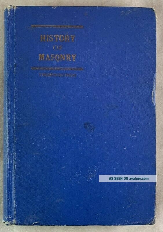 1921 Freemasonry When Where How History George Thornburgh Antique ...