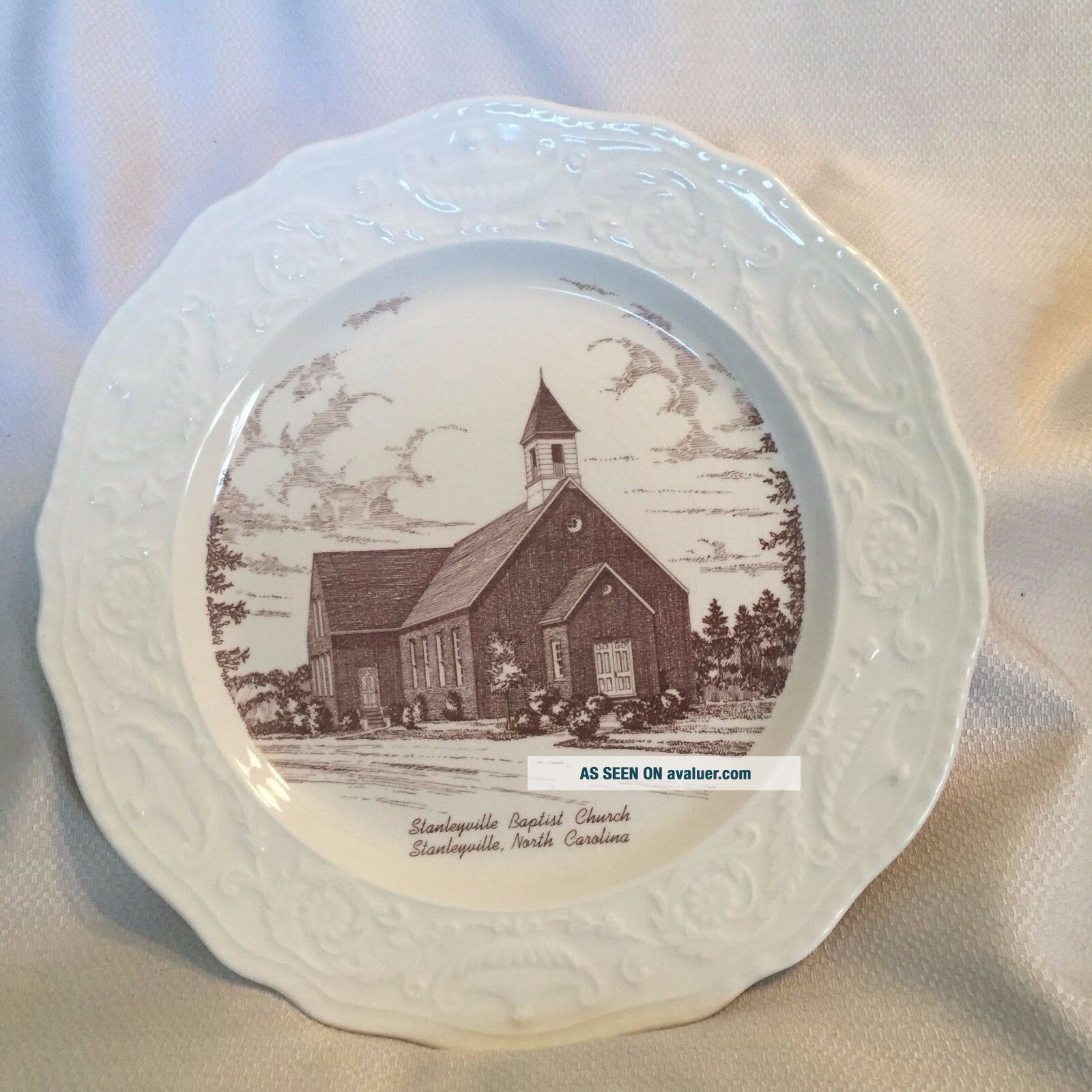 VINTAGE ADAM ANTIQUE BY STEUBENVILLE STANLEYVILLE NC BAPTIST CHURCH ...