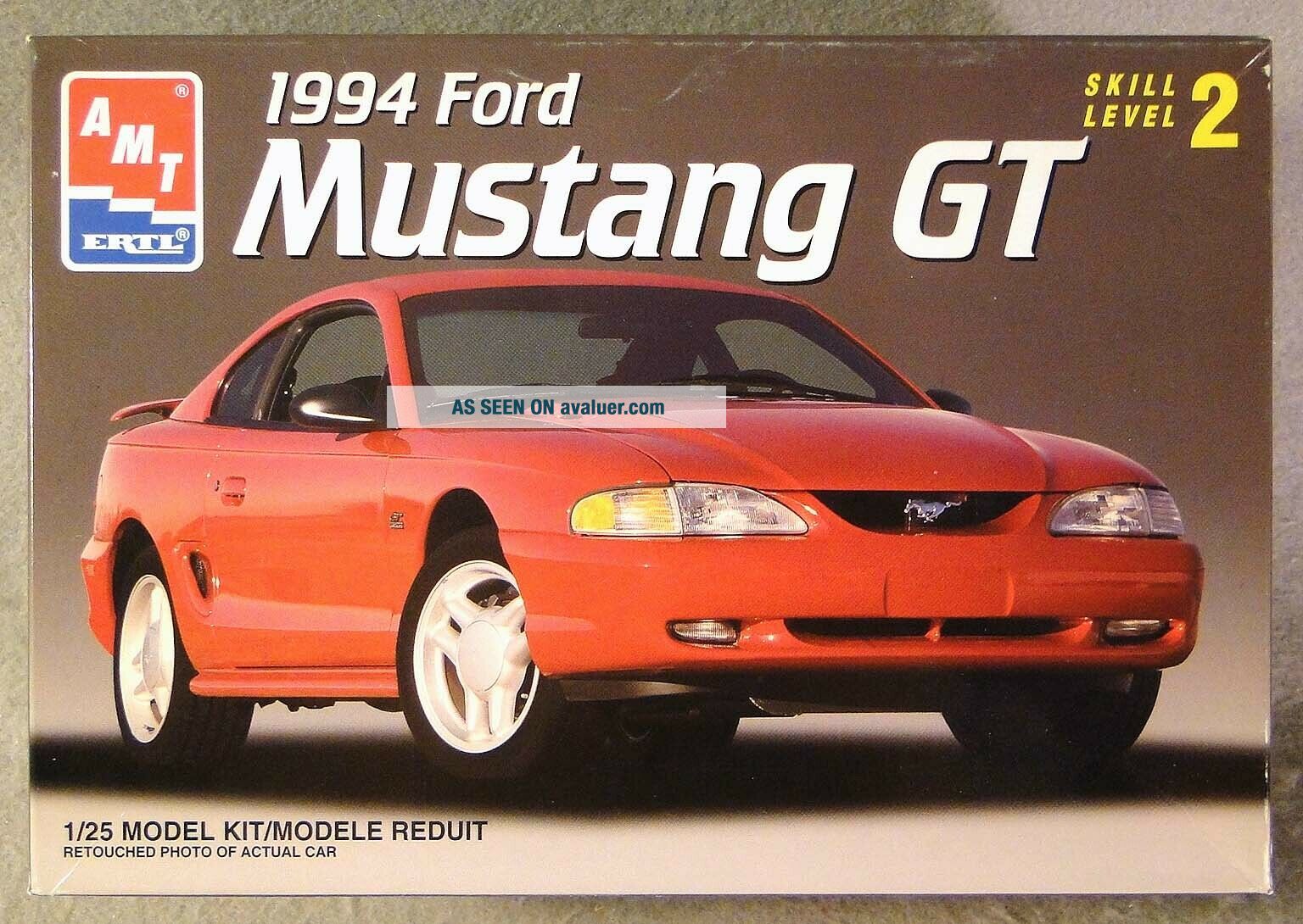 AMT Ertl 1/25 1994 Ford Mustang GT Vintage Plastic Model Kit | #4033393