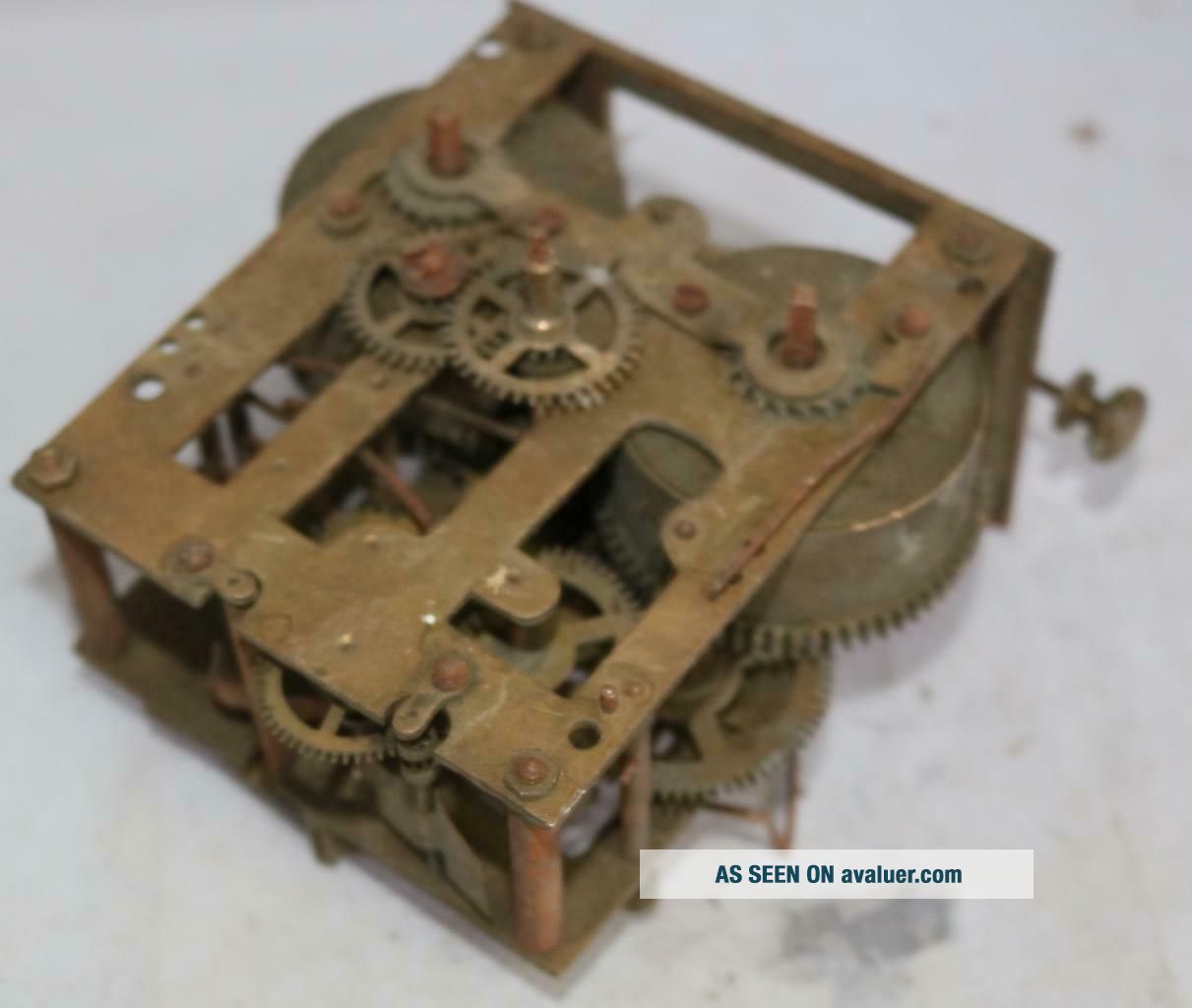 Antique German Vienna 8 Day Clock Striking Movement Spares Parts | #4055682