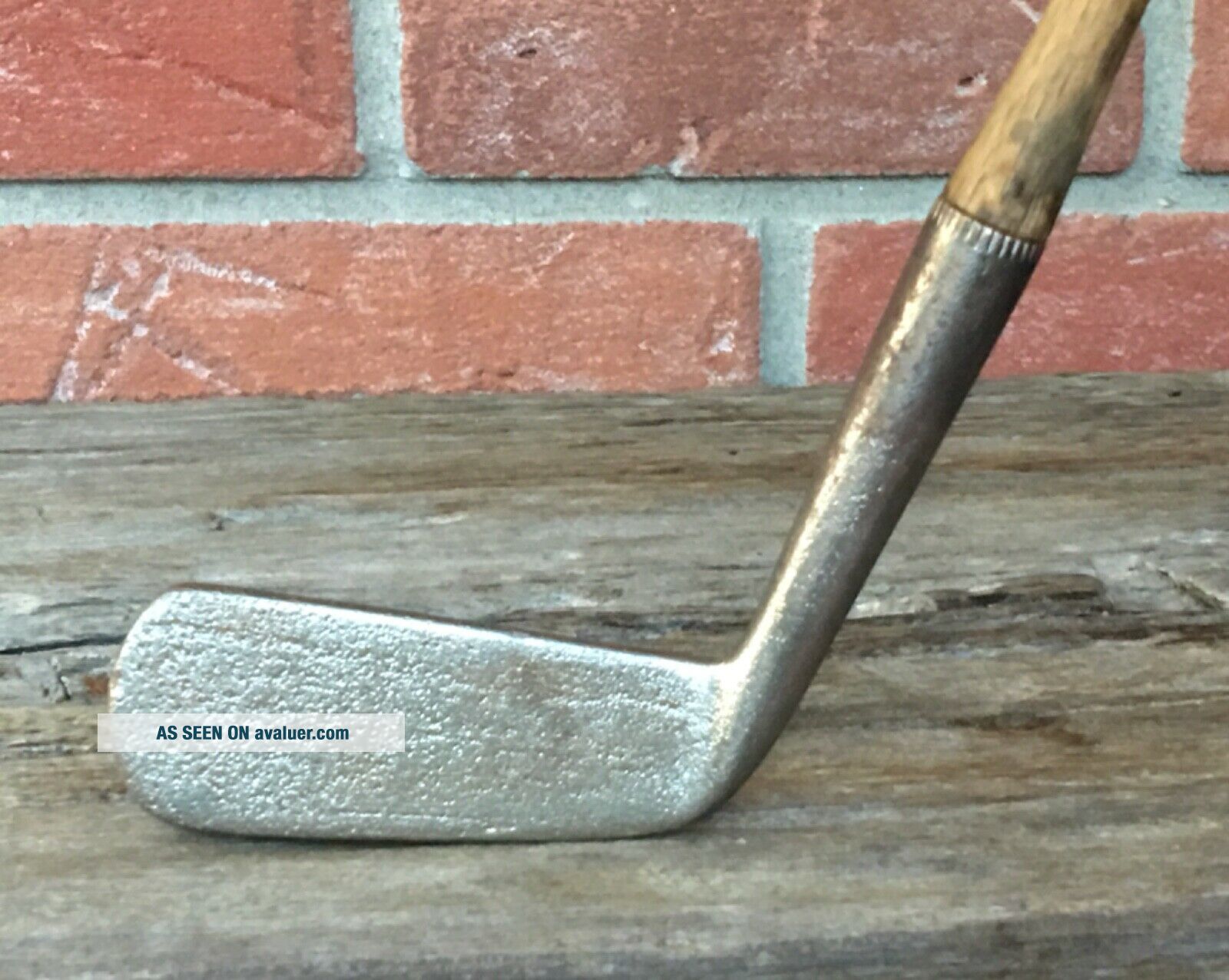 Antique Vintage Hickory Wood Shaft Smooth Face Putter Unknown Maker ...